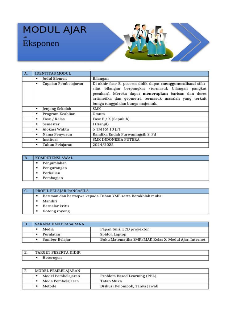 Modul 1 Eksponen | PDF