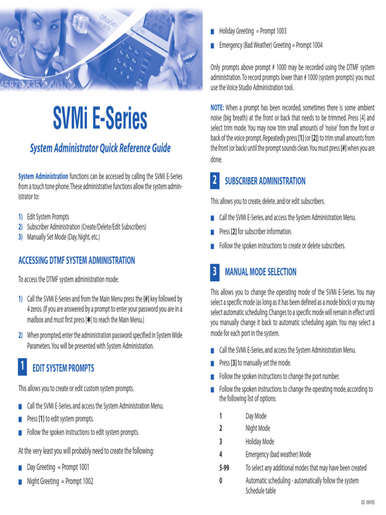 SVMi E System Quick Ref | PDF | Telecommunications | Computing