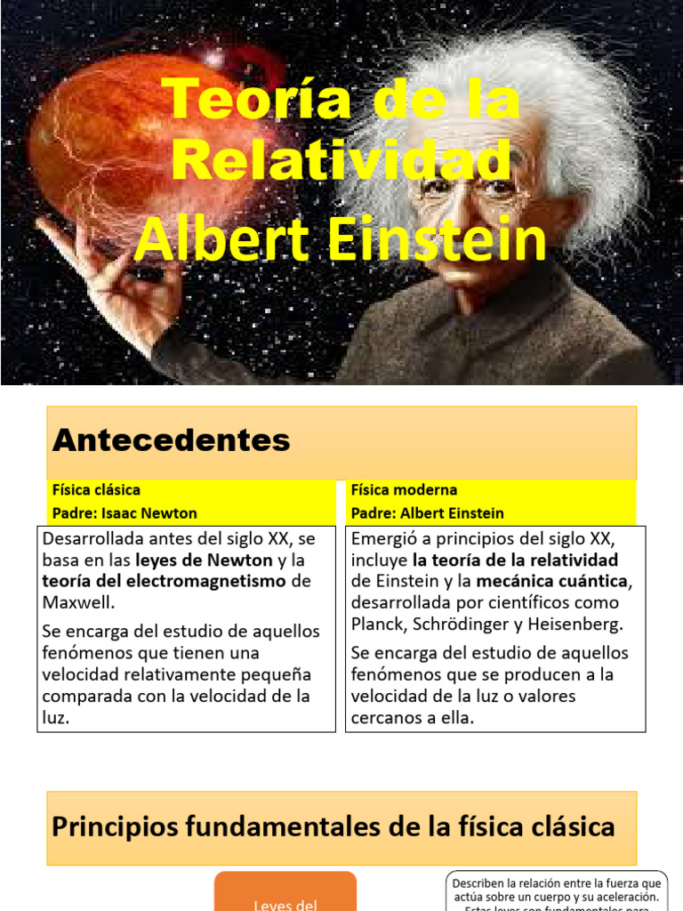 Teoría de la Relatividad de Einstein | PDF | Física | Relatividad especial