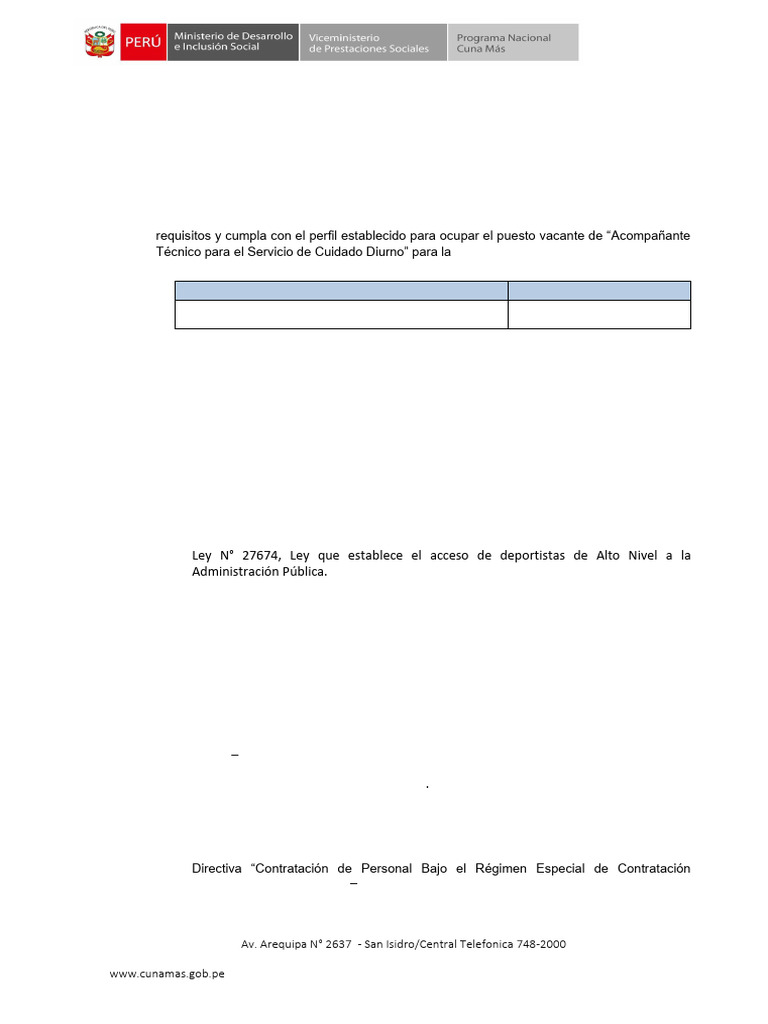 Proceso Cas #063-2025-Midis-Pncm | PDF | Titulo academico