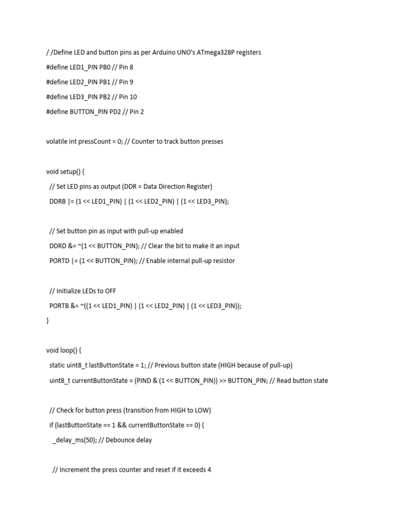 Task Butten Led ARDRA-LAB | PDF