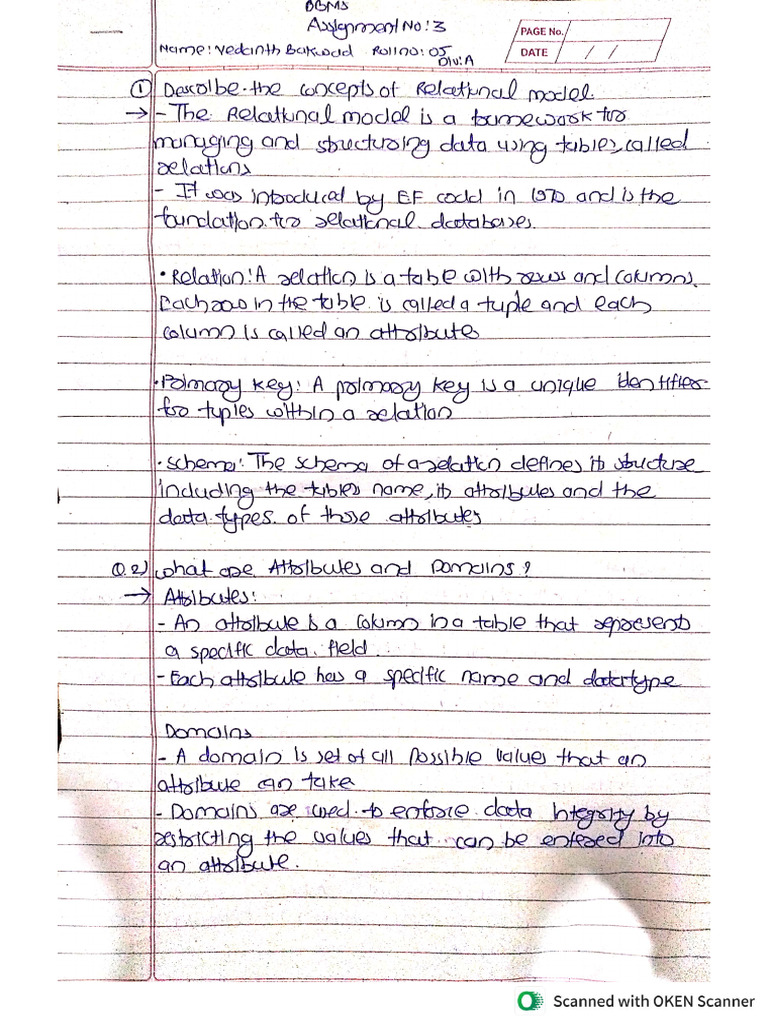 DBMS Assign 2 - 1 | PDF