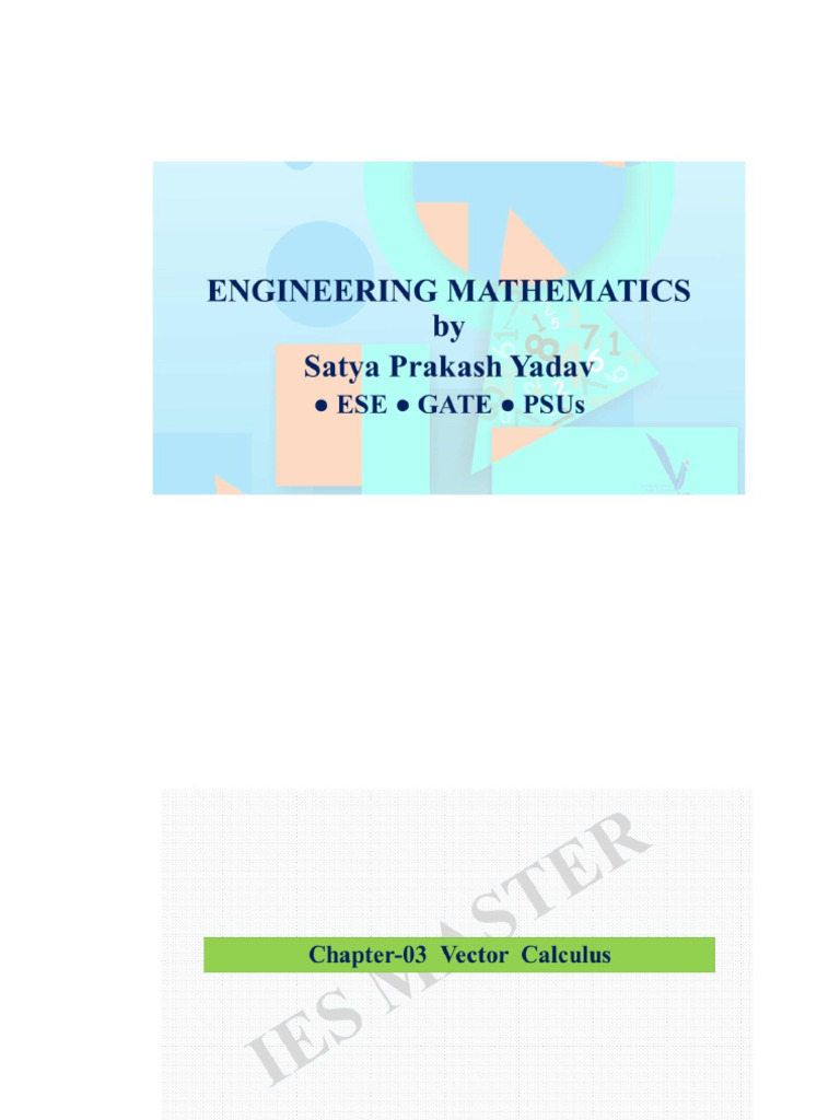 Day-11-Vector Calculus-3 | PDF