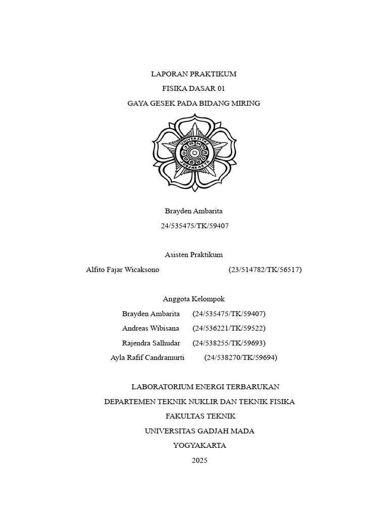 Pengaruh Sudut pada Gaya Gesek | PDF