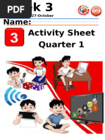 Activity Sheet Esp 3 Pangalan: Panuto: Humanap at Gumupit NG Isang Larawan Mula Sa Diyaryo ...