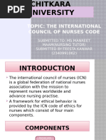 The ICN Code of Ethics For Nurses | PDF | Self-Improvement