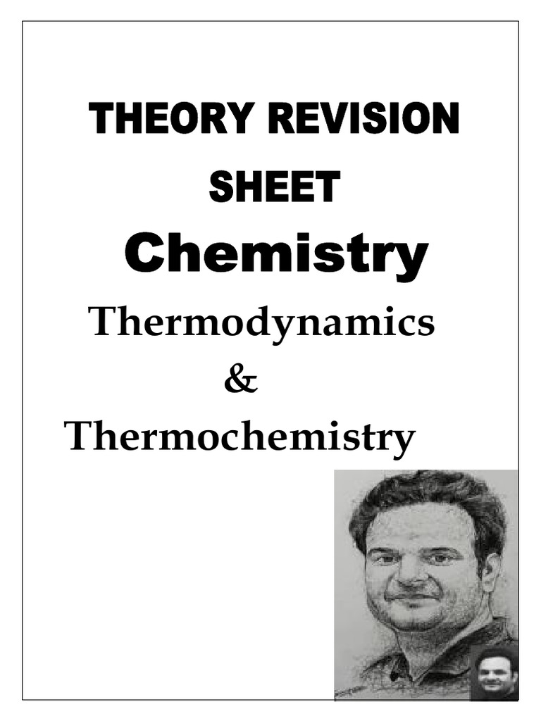 3 TSD Theory Revision Sheet Thermodynamics& Thermochemistry | PDF ...
