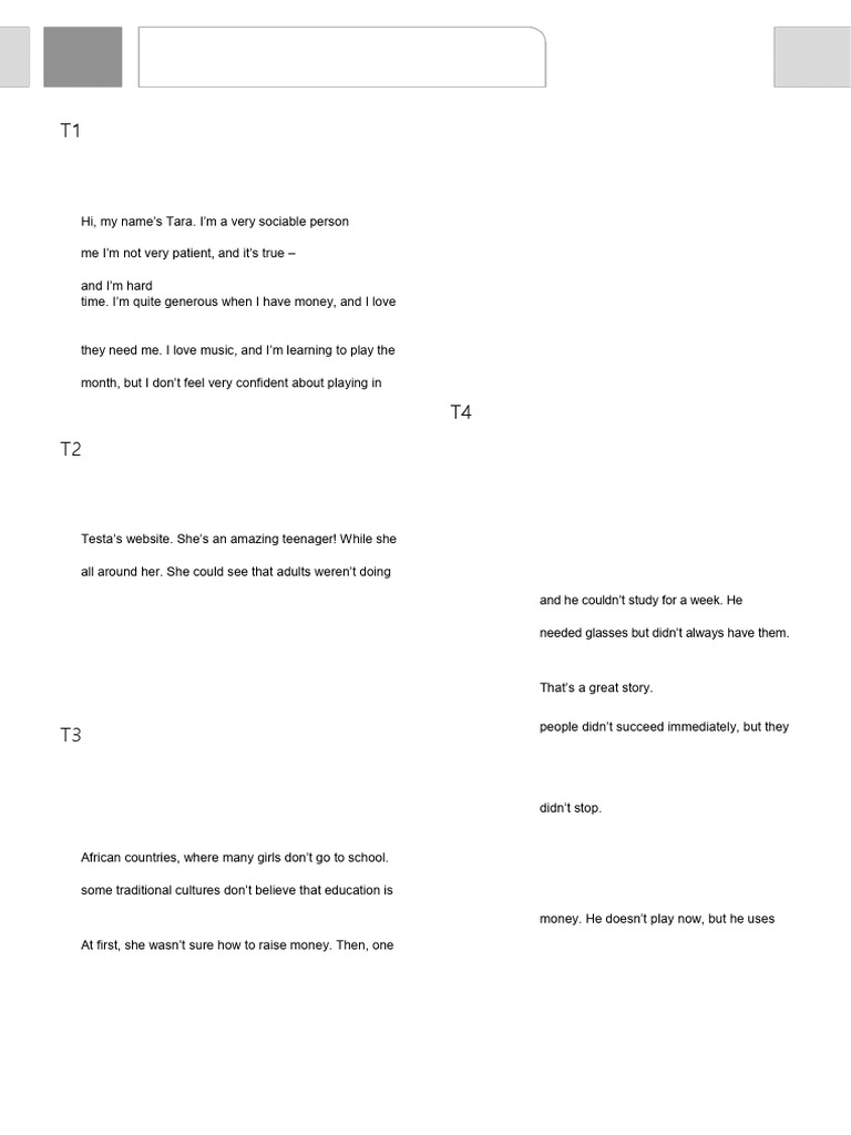 Get Involved b1 Workbook Audioscript | PDF | Pet