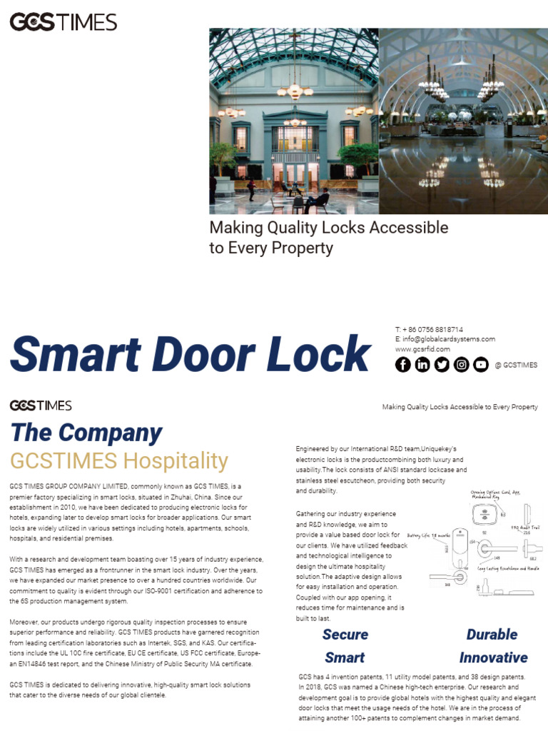 GCS smart locks catalogue (1) | PDF