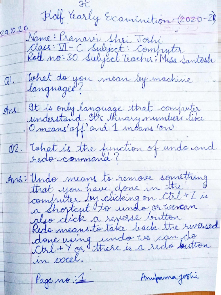Pranavi Shri Joshi - Computer Paper | PDF