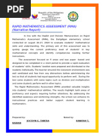 RMA Accomplishment Report 2024-2025 | PDF