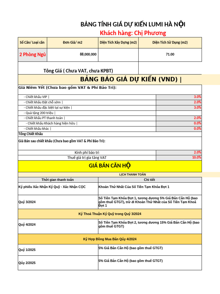 Phiêu Tính Giá GD2 LUMI | PDF