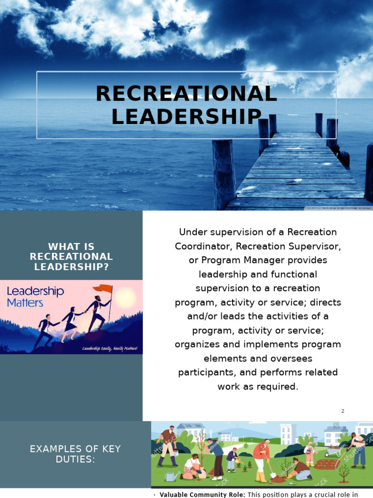 Recreational Leadership Role Overview | PDF