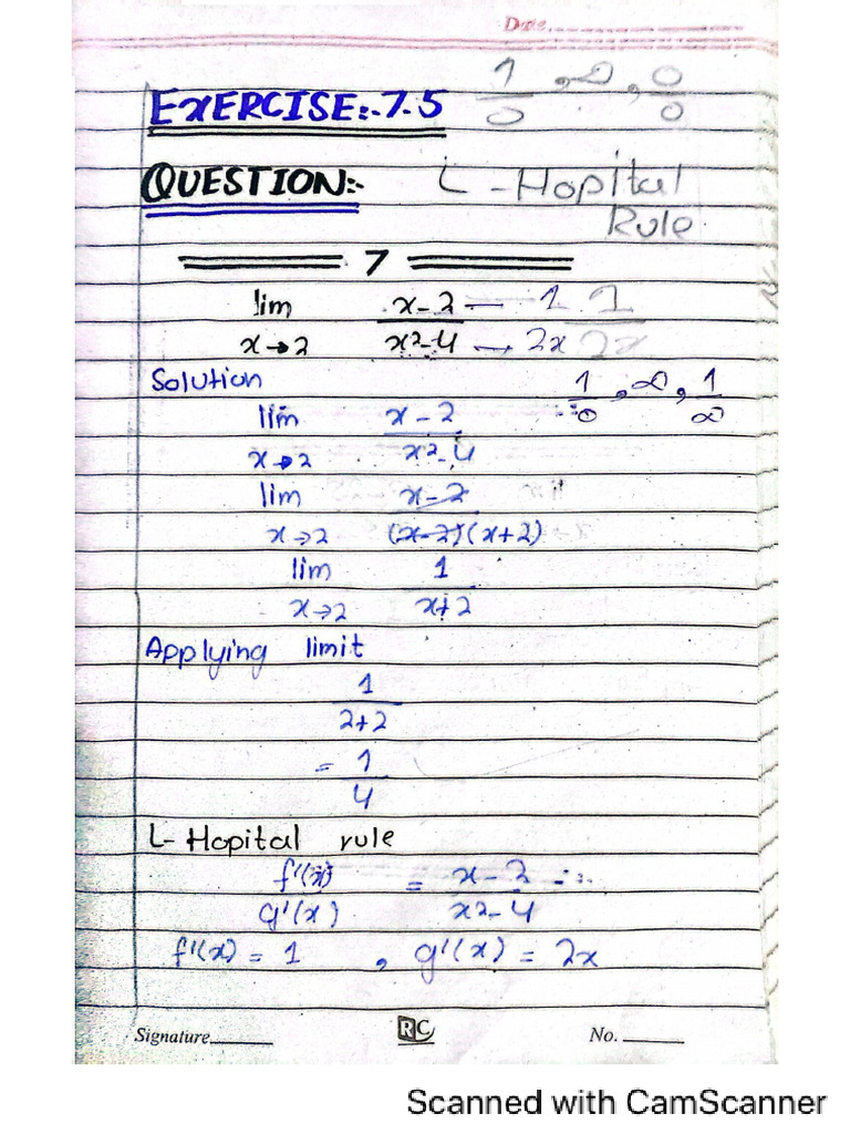 Chapter 7 Calculus Batch 2023 F Section | PDF