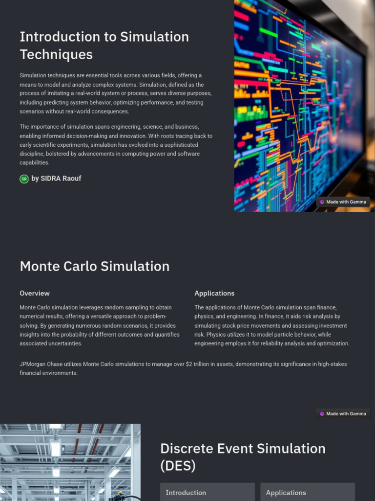 Introduction To Simulation Techniques | PDF | Simulation | Finite Element Method