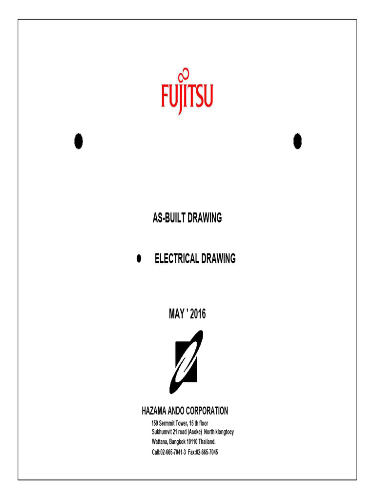 As-Built Drawing Electrical System | PDF