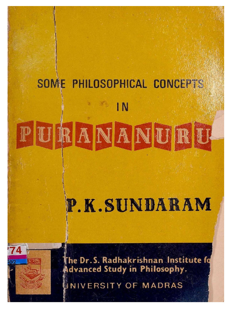 Some Philosophical Concepts in Purananuru | PDF