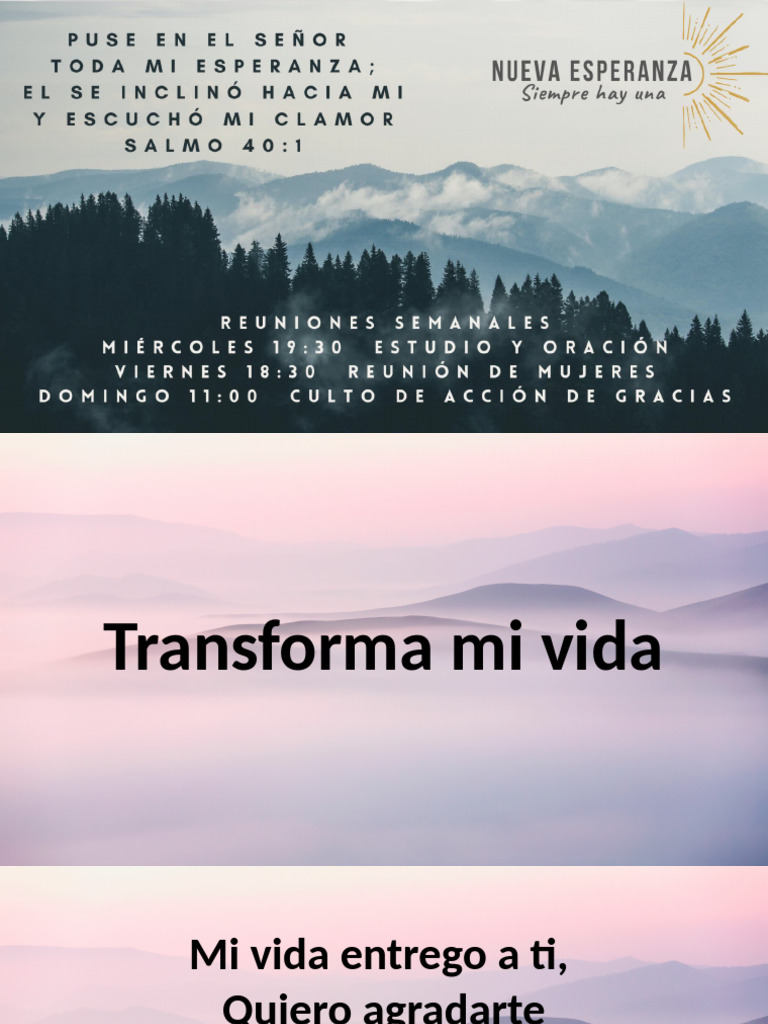 Transforma Mi Vida | PDF