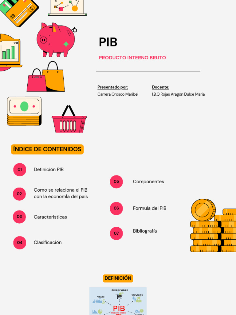 Definición y Componentes del PIB | PDF | Producto Interno Bruto ...