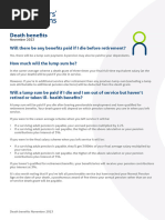 PSSPF Death Benefit Claim Process | PDF | Pension | Retirement