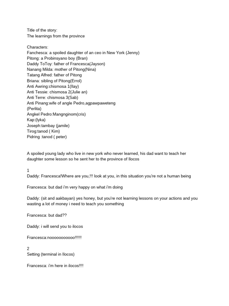 One Act Play | PDF