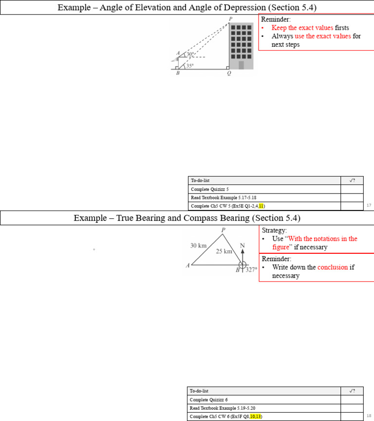 5A Ch5 Applications of Trigonometry in 2-dimensional Problems-9 | PDF