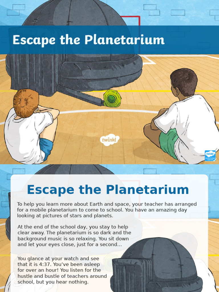 Escape the Planetarium Challenge | PDF | Planets In Astrology | Planets