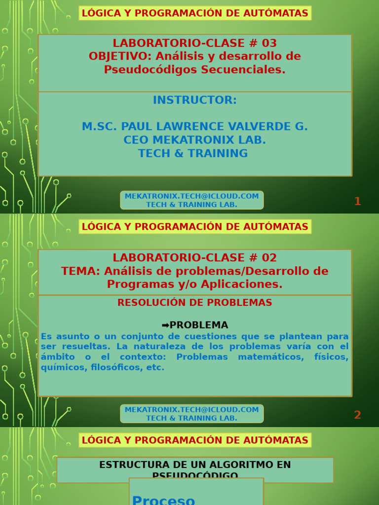 Lab.03-Lógica y Programación de Autómatas | PDF