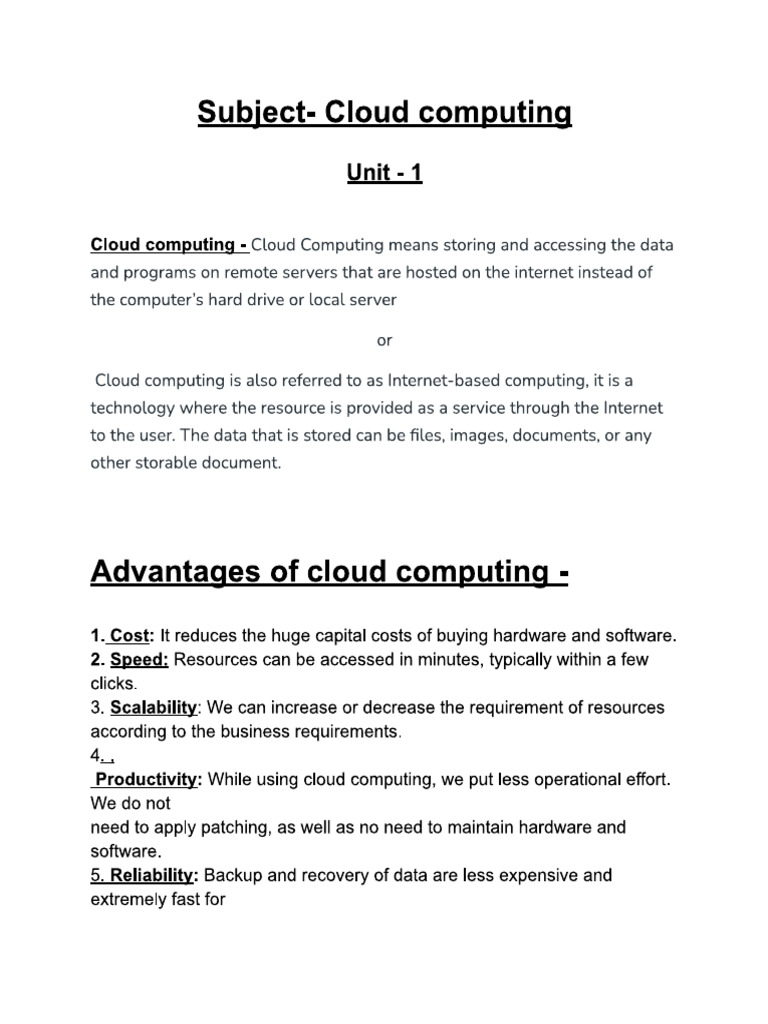 unit 1 full notes | PDF