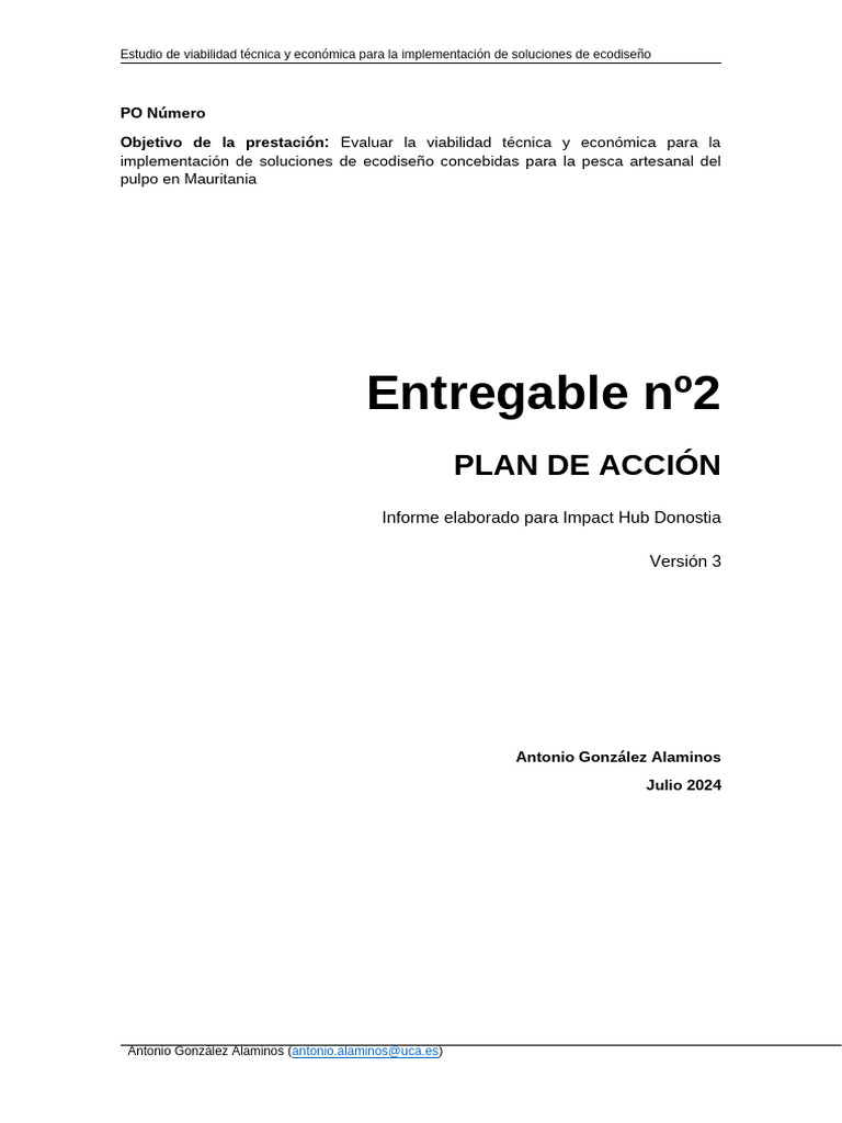 Entregable 2 - Problemática Del Empleo de Alcatruces en Mauritania | PDF | Reciclaje | Residuos