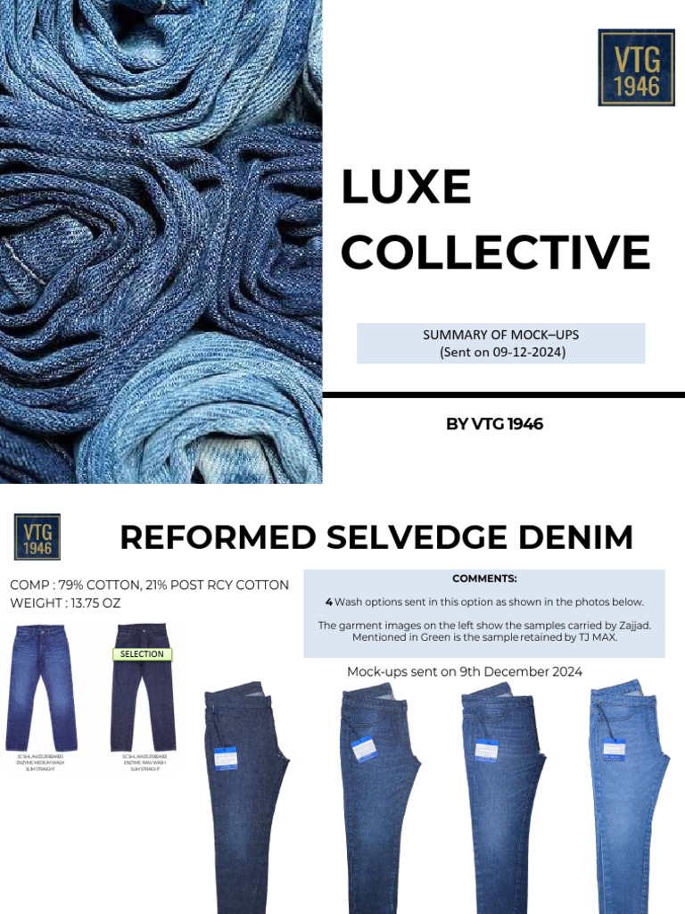 Luxe Collective Selection - Wash & Color Mocks Update | PDF