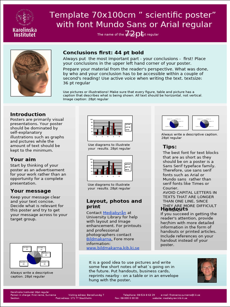 Guidelines For Effective Scientific Posters Pdf Typefaces Serif