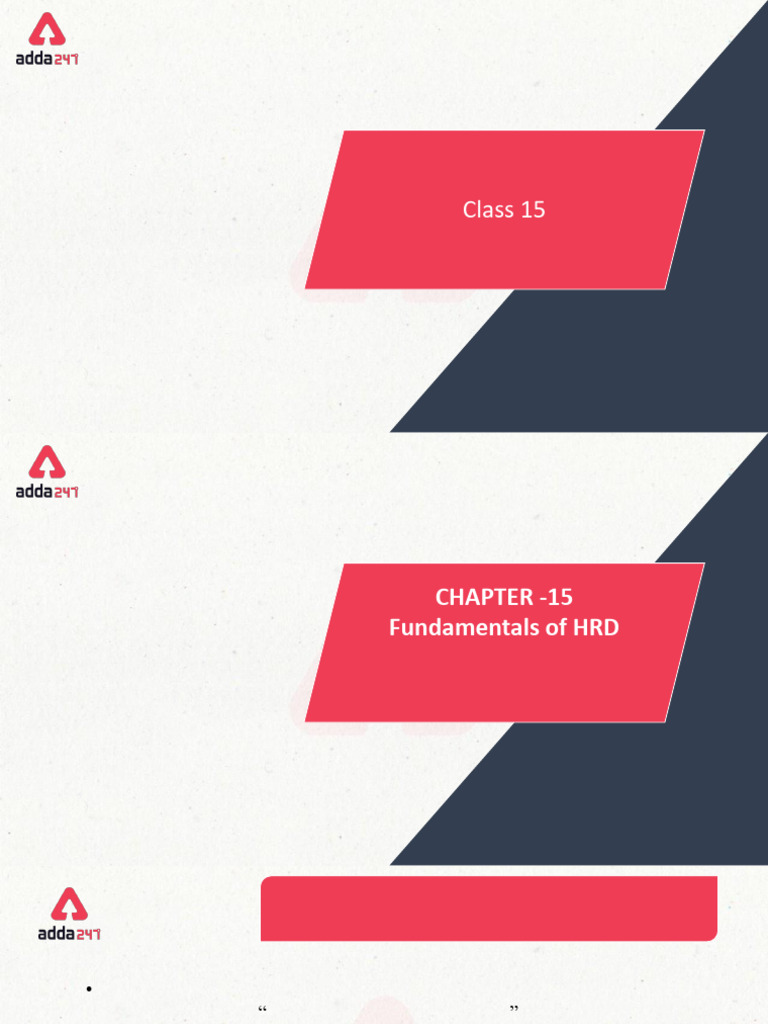 Intro To HRD | PDF | Human Resource Management | Employee Retention