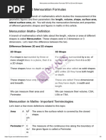 IB Math Formula Booklet | PDF | Area | Mathematical Objects