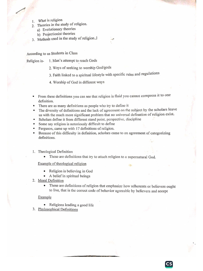 Methods To Study Religion | PDF