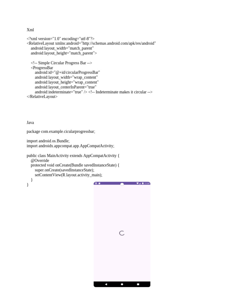 Circular Prgress Bar | PDF