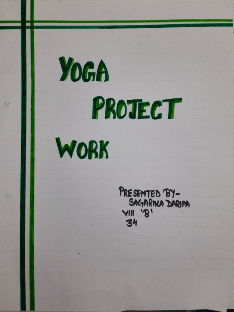 Yoga Project Work | PDF