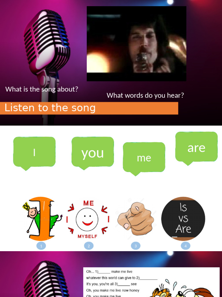 A0 Level ELS Class Introduction Based On My Best Friend by Queen | PDF