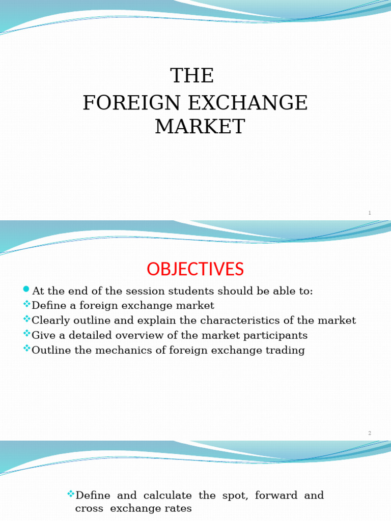 The Foreign Exchange Market | PDF | Foreign Exchange Market | Futures ...