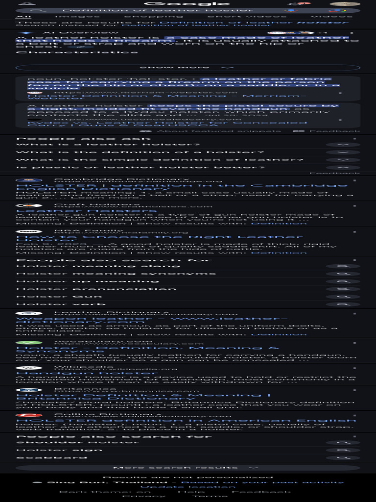 Definition of Leather Hostler - Google Search | PDF | Handgun