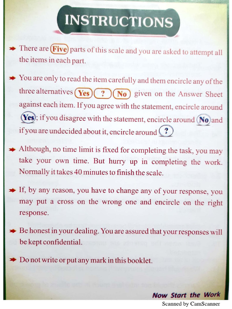 SAS Questionnaire | PDF