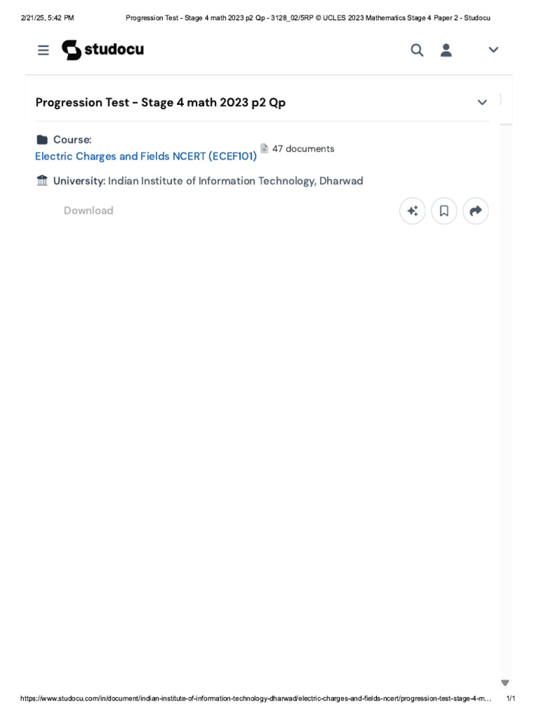 Progression Test - Stage 4 Math 2023 p2.. | PDF