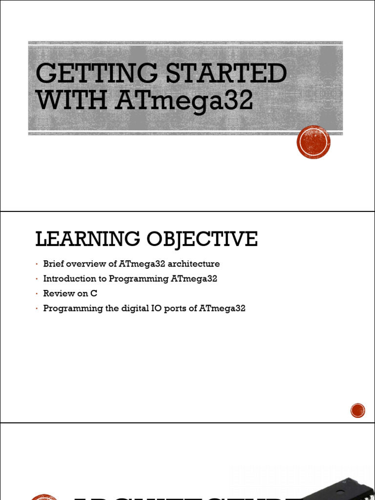 CSE 391 02 ATmega32 Basics | PDF | Input/Output | Microcontroller