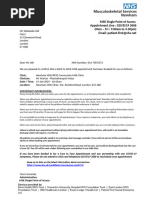 NHS Hospital Appointment Letter Template | PDF | National Health ...
