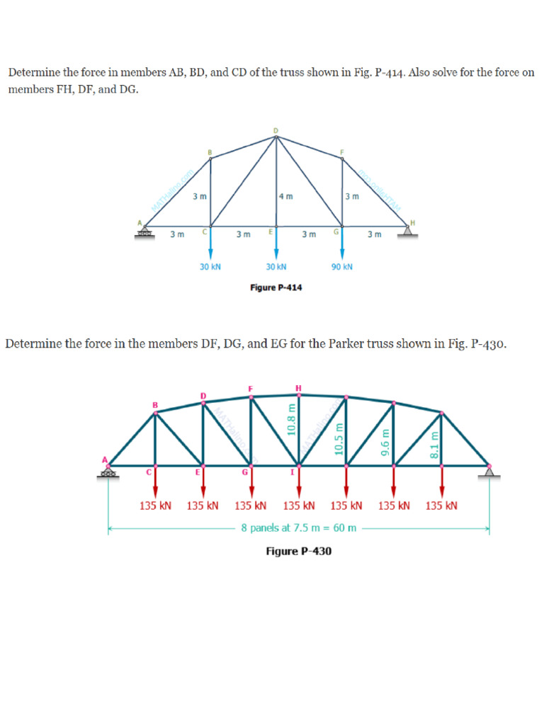 Truss Sample Problems | PDF
