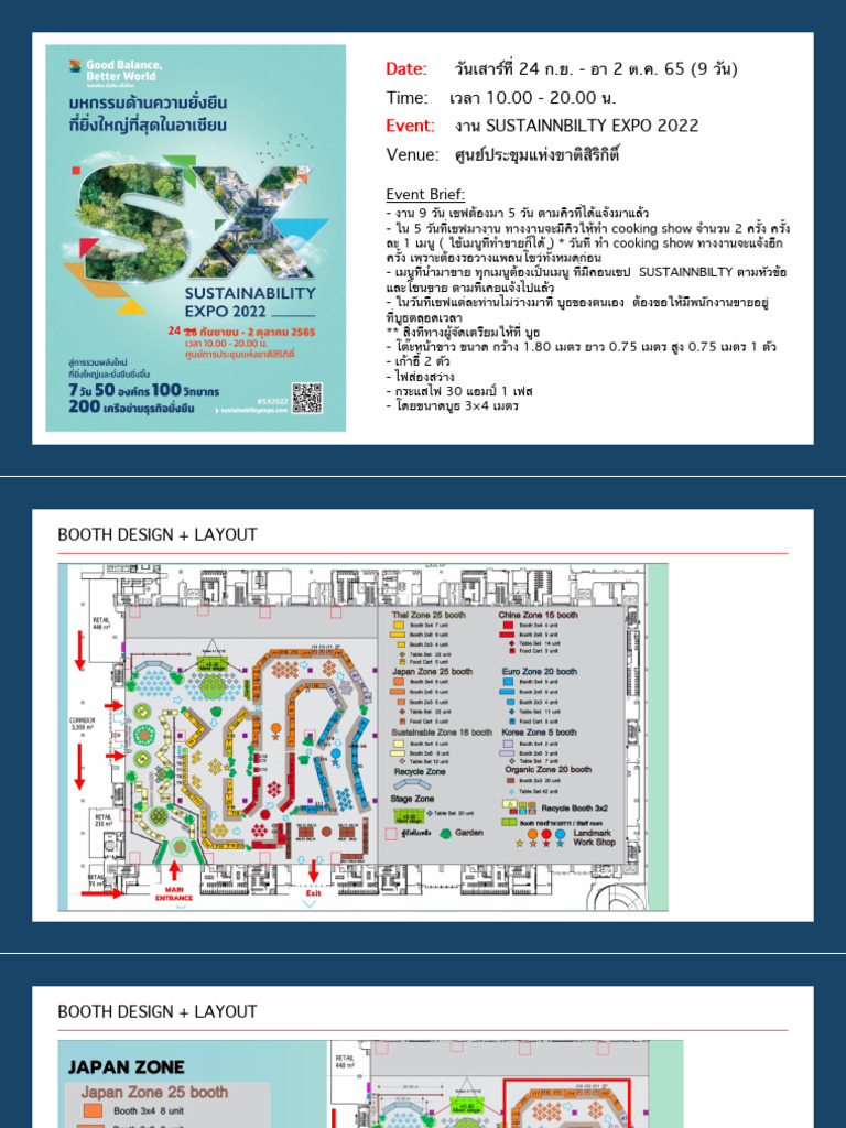 Event Plan - Sustainability Expo 2022 | PDF