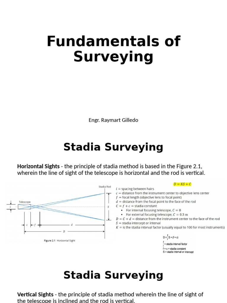 Fundamentals of Surveying - 2 | PDF | Surveying