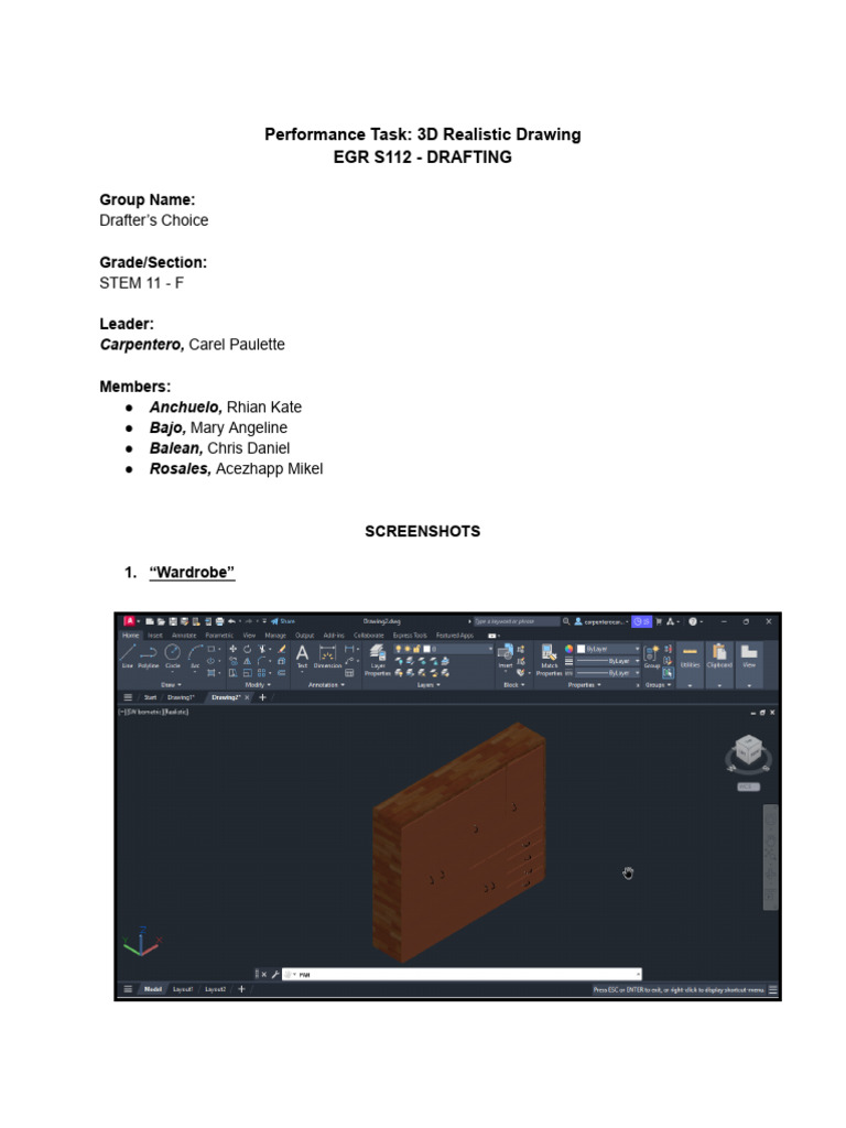 Drafterschoice PT 3d Realistic Drawing 1 | PDF