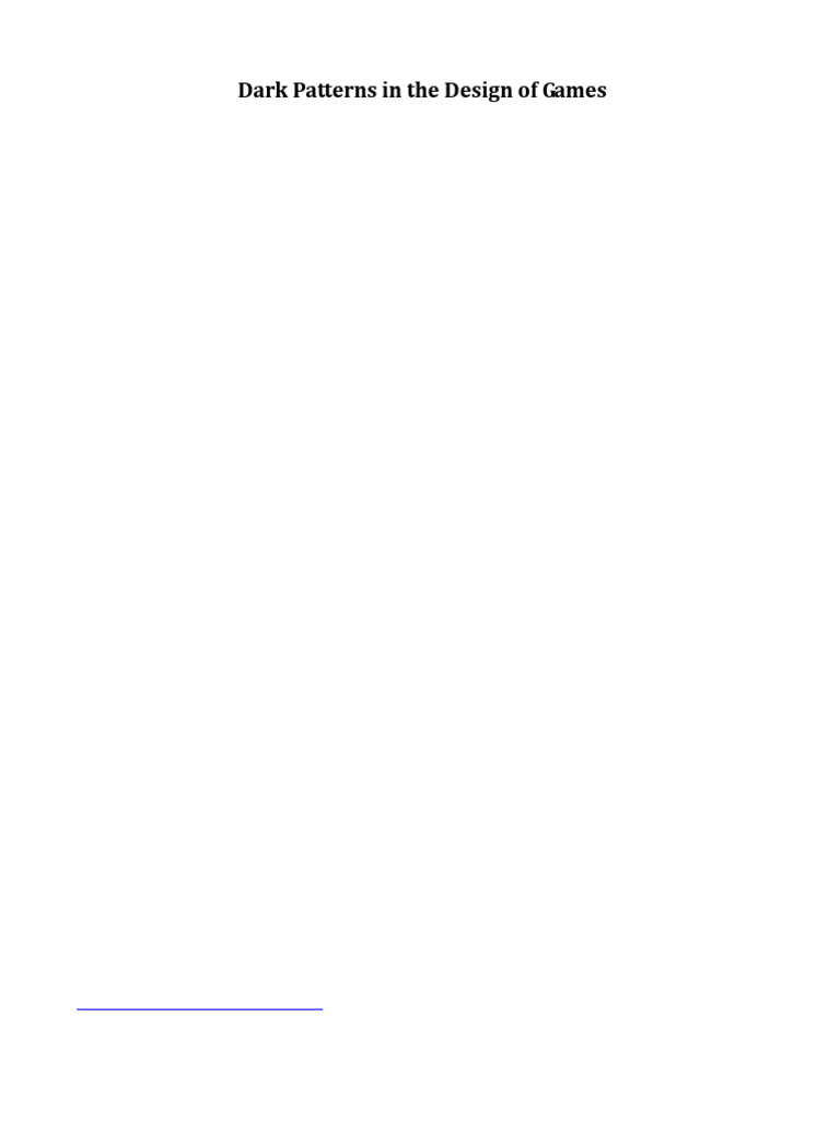 DarkPatterns-Zagal Et Al | PDF | Experience | Deception
