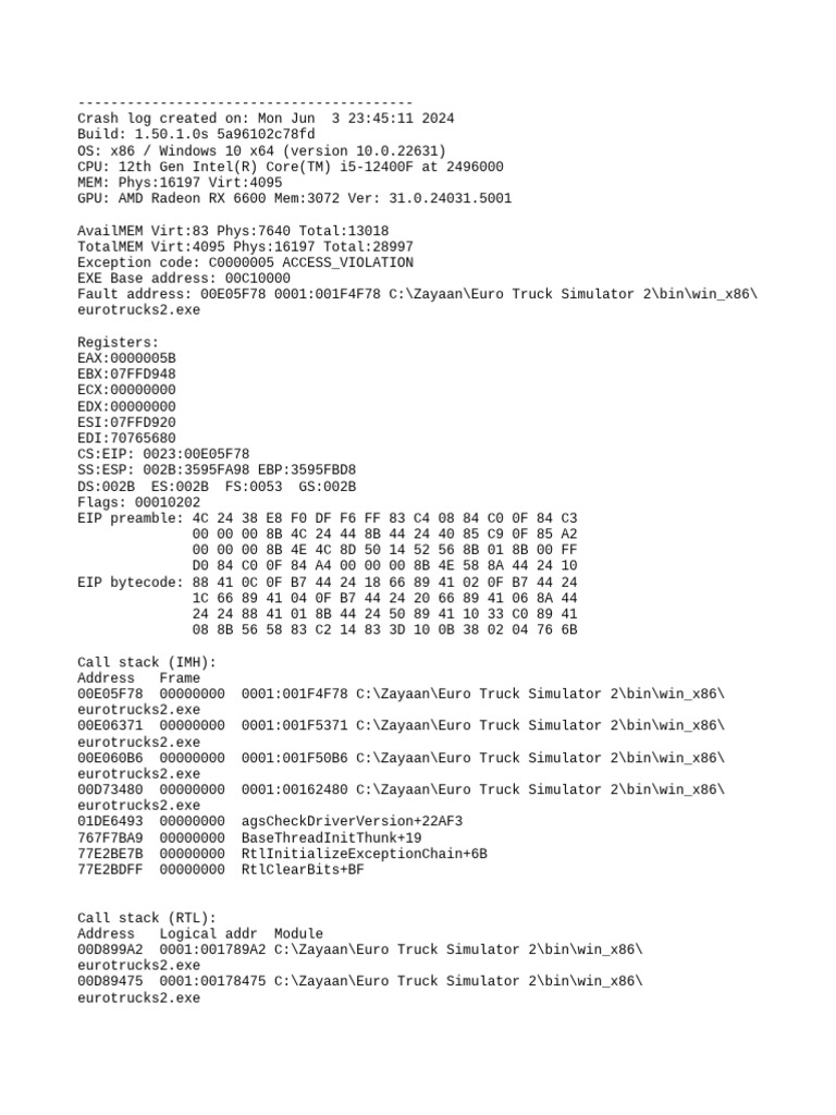 Game Crash | PDF | Software | Computer Libraries